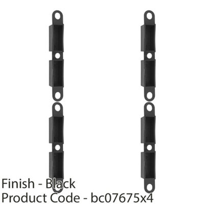 4 PACK - Door Frame Plastic Back Box for Bathroom Sashlock - Black ...