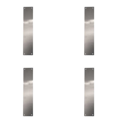 4 PACK Durable Stainless Steel Finger Plates 305x75mm for Modern ...