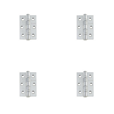 4 PACK Durable Stainless Steel Grade 7 Ball Bearing Hinge 76x50mm in ...