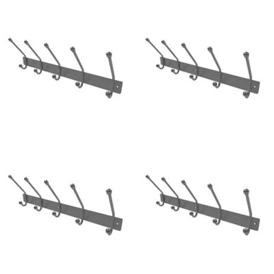 4 PACK Durable Stainless Steel Multi Hook Units for Home and Office ...