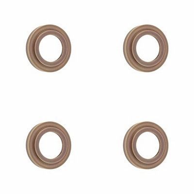 4 PACK Elegant Stepped Outer Roses in Grade 304 Antique Brass for Doors ...