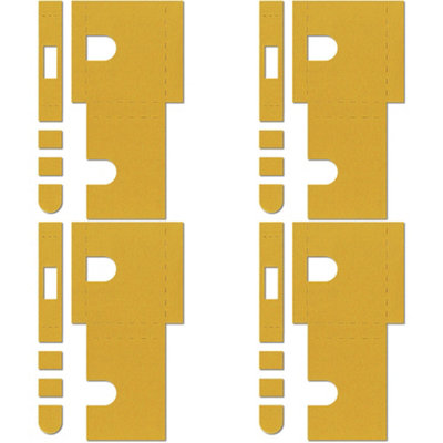 4 PACK - Fire Brigade Lock Kit Intumescent Strip Pack Set- Fire Smoke ...