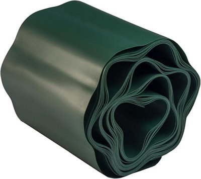 4-Pack Flexible Green Garden Edging - 25cm High, 9m Long (36m Coverage)