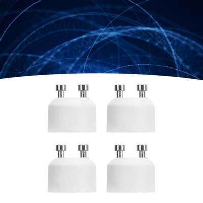 4-Pack GU10 to MR16 Heat-Resistant Adapter Socket for LED and Halogen Lamps