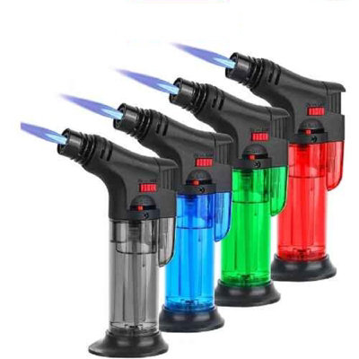 4 Pack Kitchen Blow Torch Torch Lighter Jet Flame Refillable Portable