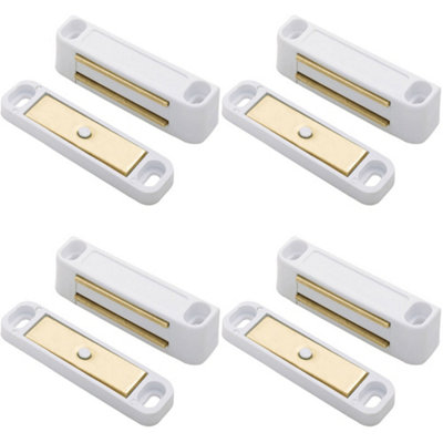 4 PACK - Magnetic Cupboard Door Catch - 42mm Wardrobe Unit Closer ...