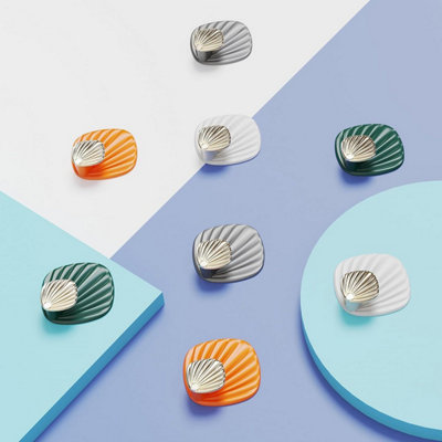 4 Pack Multicolored Adhesive Wall Hooks in Shapes, self-adhesive Hooks ...