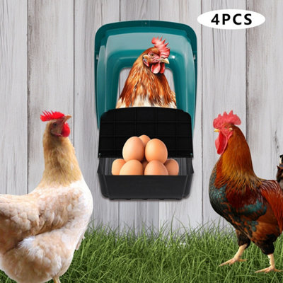 4 Pack Nesting Boxes Chicken Coop Plastic Chicken Nestin