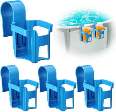 4 Pack Plastic Pool Cup Holders, Multipurpose Accessories, Suitable for ...