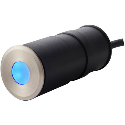 4 PACK Recessed Decking IP67 Guide Light - 1.2W Blue Light LED - Satin ...