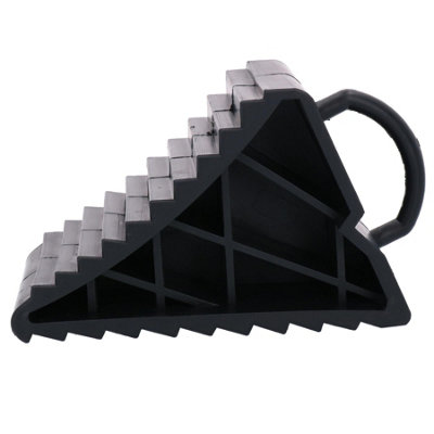 4 Pack Safety Wheel Chock Chocks Blocks Car Trailer Caravan Horsebox Wedge