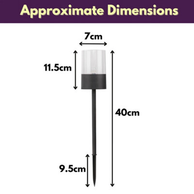 4 Pack Solar Flame Garden Stake Lights Outdoor LED