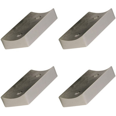 4 PACK - Stair Bannister Bracket Saddle Adapter - For 50mm Handrails ...