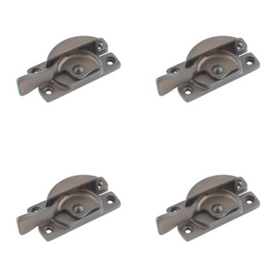 4 PACK Stylish Dark Bronze Fasteners for Windows - Window Fastener