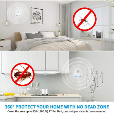 4 PACK ULTRASONIC MOUSE REPELLENT, ANTI-MOUSE, SILENT, NON-TOXIC ...