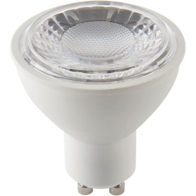 4 PACK White & Clear 7W GU10 SMD LED Light Bulb - Non-dimmable Warm ...