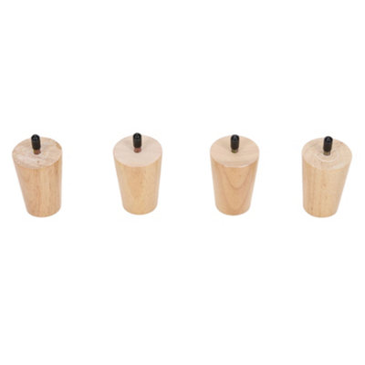4 Pack Wooden Furniture Legs Solid Wood Sofa Legs 8 cm for Sofa Chest ...