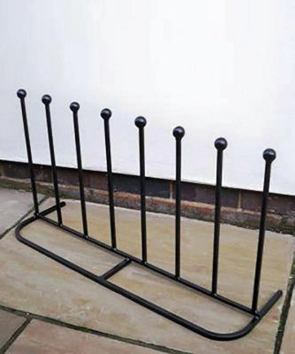 4 Pair Boot Rack (Long) - Steel Wellie Stand - Steel - L30.4 x W88.9 x ...