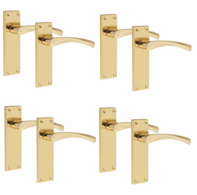 4 Pair of Victorian Scroll Astrid Handle Latch Internal Door Handles ...