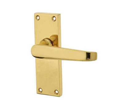 4 Pairs Golden Grace Victorian Straight Lever Latch Internal Door ...