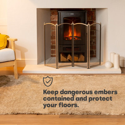 4-PANEL NICKEL COATED FIREGUARD