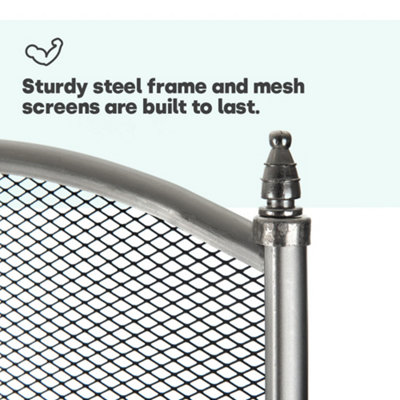 4-PANEL NICKEL COATED FIREGUARD