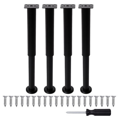 4 Pcs Adjustable Metal Furniture Legs for Cabinet and Table Support ...