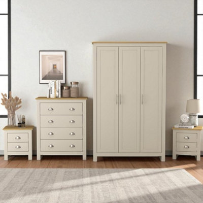 4 Piece Armoire Bedroom Cabinet Set