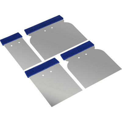 4 Piece Body Filler Applicator Set - Stainless Steel - Flexible ...