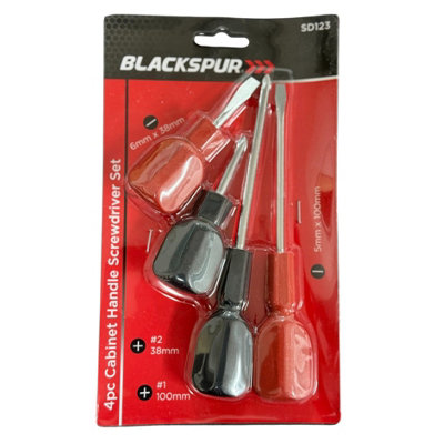 4-Piece Cabinet Handle Screwdriver Set