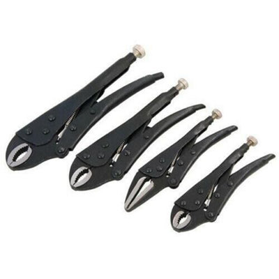 4 Piece Heavy Duty Drop Forged Locking Pliers Set