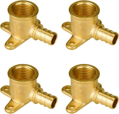 4 Piece Pex Earloop 1.27 cm, Lead Free Brass Fittings, UPC Certified ...