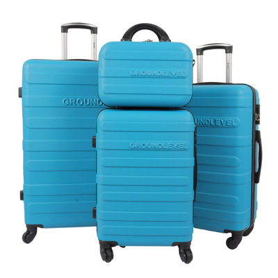 4 Piece Regency Hard Shell Luggage Set - Teal