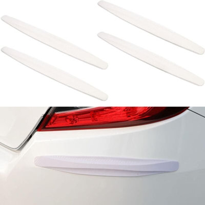 4 Pieces Flexible Front and Rear Bumper Protectors Scratch Protection ...