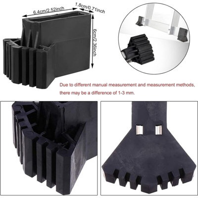 4 Pieces Ladder Foot Covers Feet Extension Ladder Feet Ladder Non Slip ...