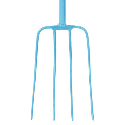 4 Prong Manure Fork with T Handle - Heavy Duty High-Tensile Steel ...