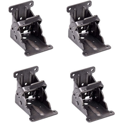 4 selflocking hinges folding support brackets and gussets for folding ...