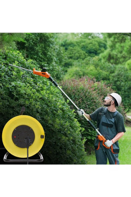4 socket Yellow & Grey Cable Reel 50m