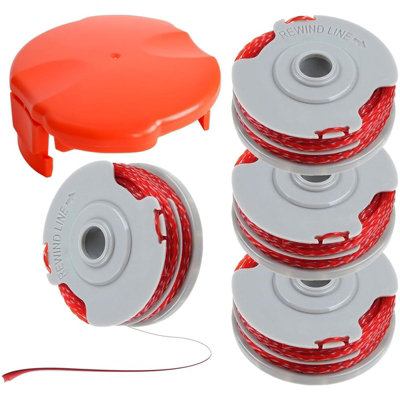 4 STRIMMER SPOOLS AND 1 FLY060 FOR FLYMO CONTOUR XT MINI TRIM POWER 1 ...