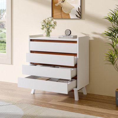 4-Tier Bedroom Chest Storage Cabinet W 800 x D 400 x H 860 mm
