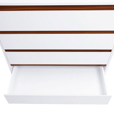 4-Tier Bedroom Chest Storage Cabinet W 800 x D 400 x H 860 mm