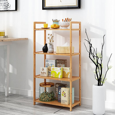 4 Tier Bookshelves Home Office Bookcase Shelf Storage Organizer for ...