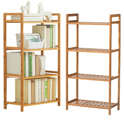 4 Tier Bookshelves Home Office Bookcase Shelf Storage Organizer for ...
