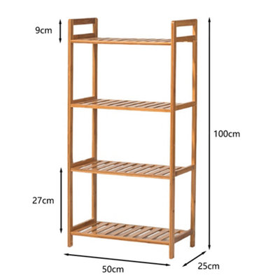 4 Tier Bookshelves Home Office Bookcase Shelf Storage Organizer for ...