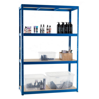 4 Tier Everyday Storage Shelving 1800h x 1200w x 450d mm 275kg | DIY at B&Q