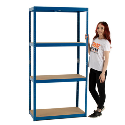 4 Tier Everyday Storage Shelving 1800h x 900w x 450d mm 275kg | DIY at B&Q