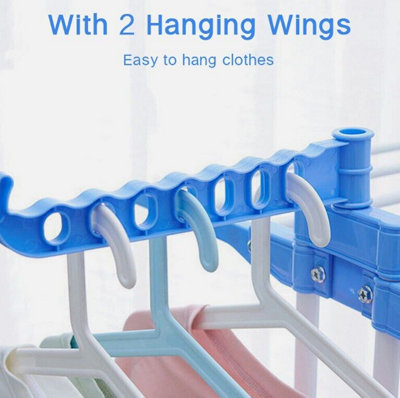 4 Tier Foldable Clothes Airer Rack Indoor Outdoor Dryer Laundry Dry ...