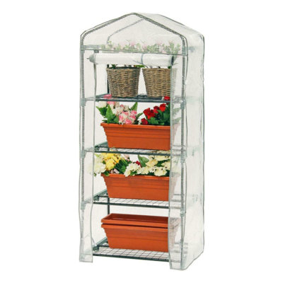 4-Tier Greenhouse Replacement Cover - Greenhouse or Grow Tunnel House ...