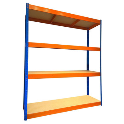 4 Tier Heavy Duty Storage Racking 1800h x 1500w x 450d mm 300kg | DIY ...