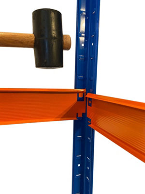 4 Tier Heavy Duty Storage Racking 1800h x 1800w x 450d mm 300kg